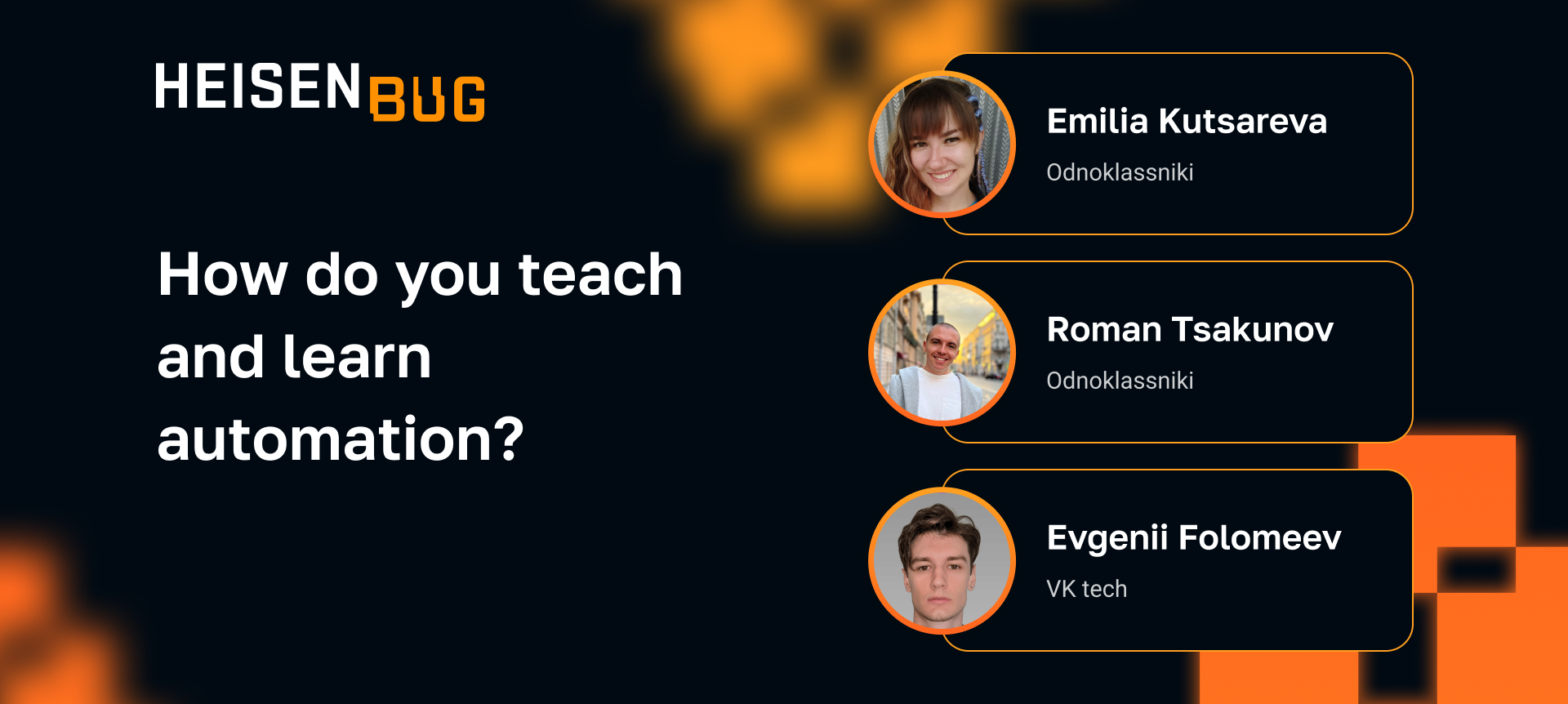 How do you teach and learn automation? | Talk at Heisenbug 2022 Autumn