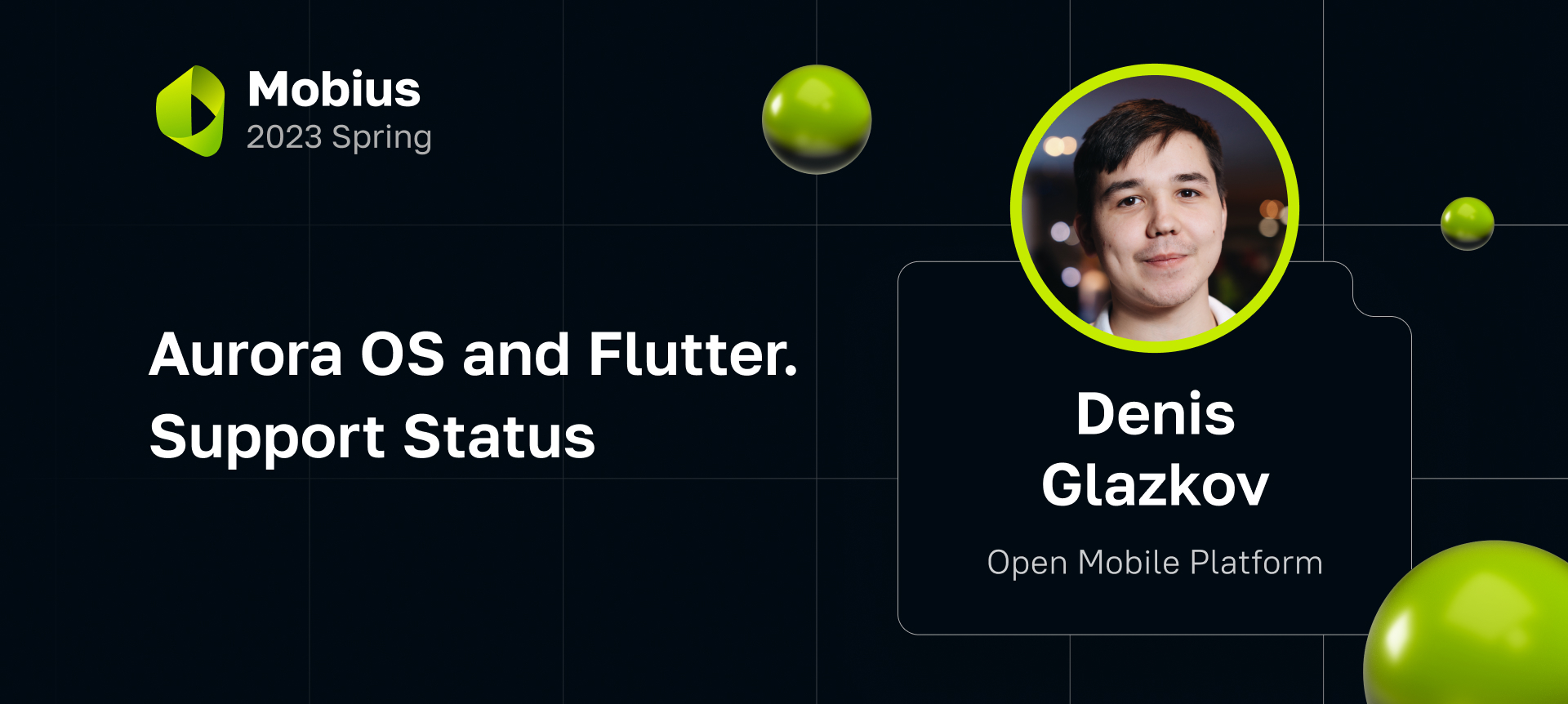 Aurora OS and Flutter. Support Status | Talk at Mobius 2023 Spring