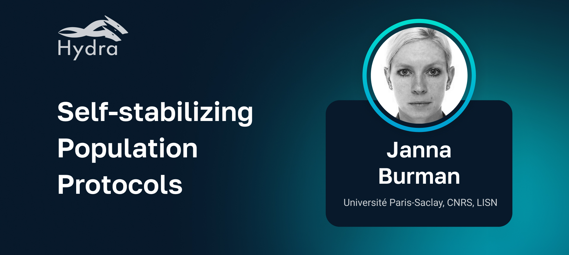 Self-stabilizing Population Protocols | Talk at Hydra 2022