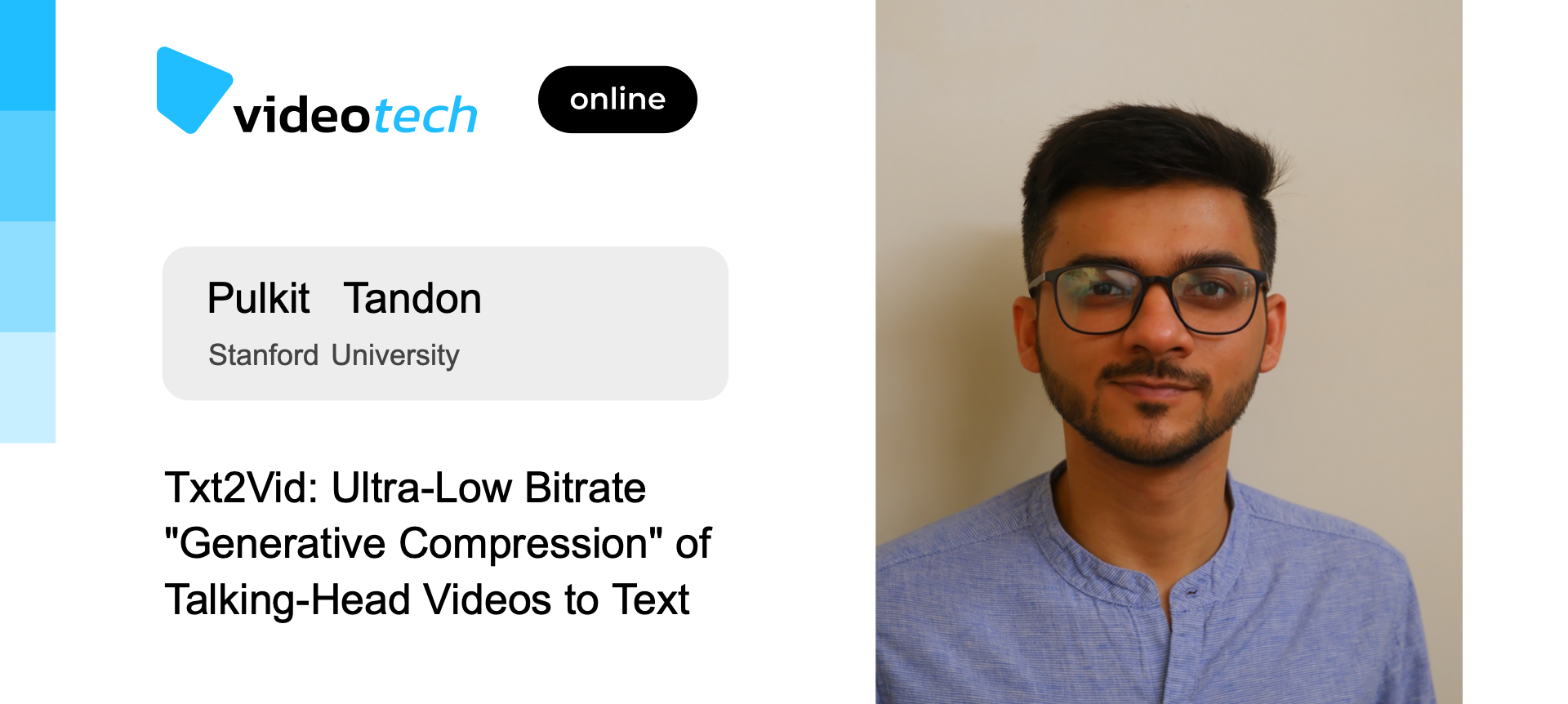 Txt2Vid: Ultra-Low Bitrate «Generative Compression» of Talking-Head Videos to Text | Доклад на ...